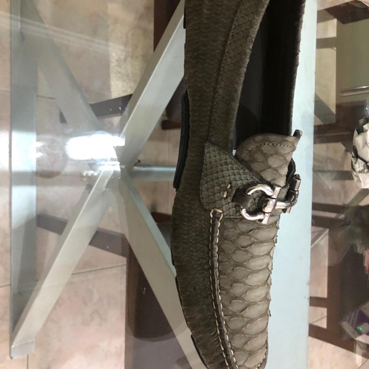 Salvatore Ferragamo loafers in exotic phython... - Depop