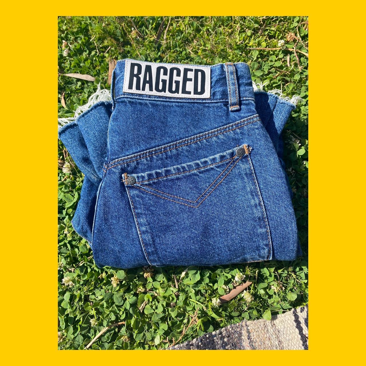 RARE RAGGED HIGH WAISTED JEANS MARKED DOWN HALF... - Depop