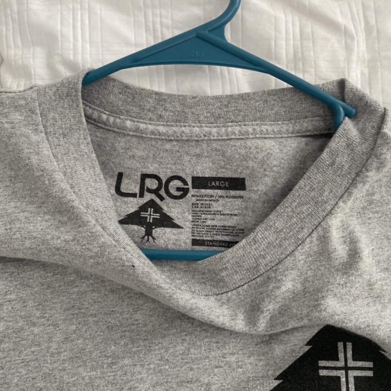 LRG Lifted Research Group grey HUSTLE TREES short... - Depop