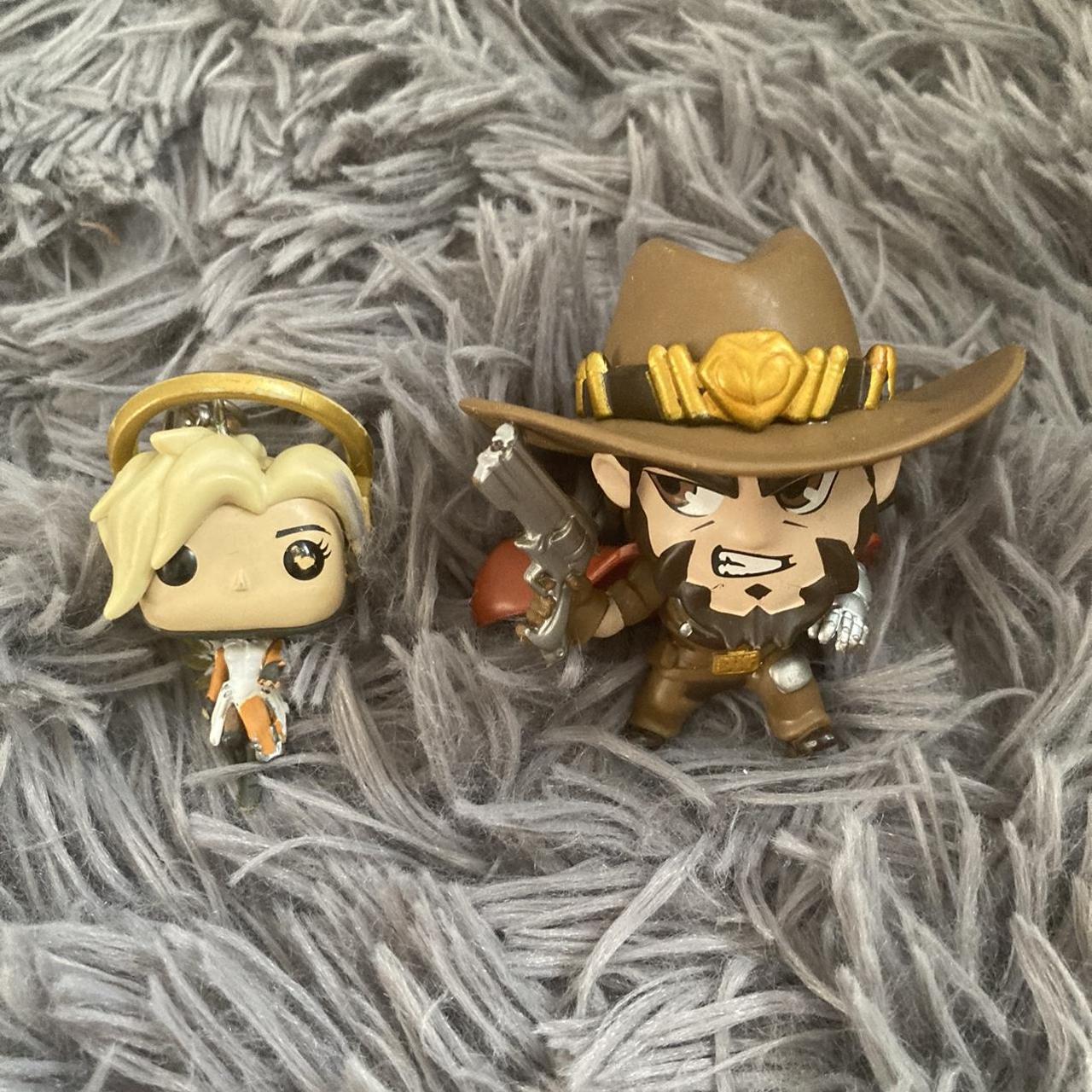 Overwatch McCree (cassidy) and Mercy figurine +... - Depop
