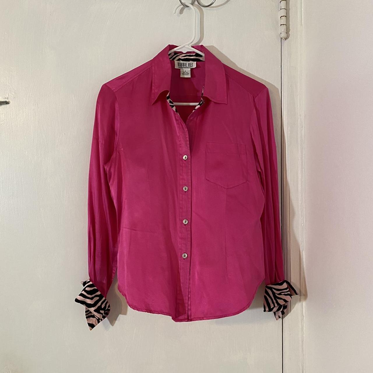 Robbie Bee Women's Pink Blouse | Depop