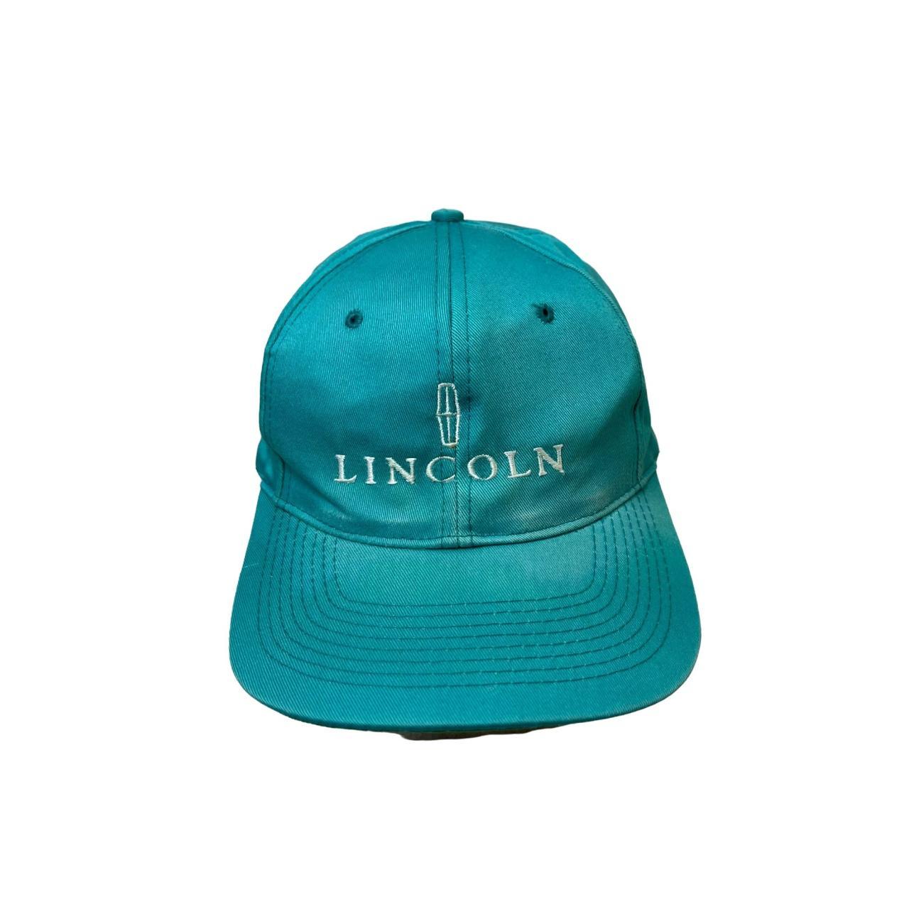 Lincoln Signature Sea Green Snapback Hat Cap Vintage... - Depop