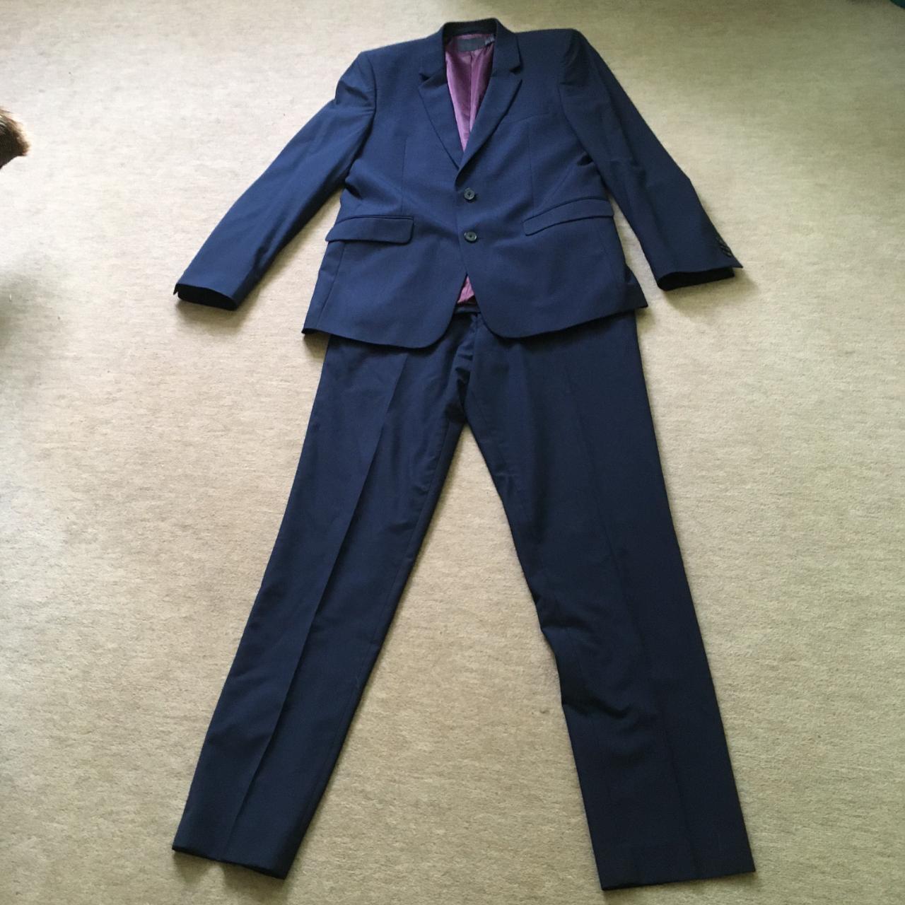 ASOS DESIGN NAVY SUIT - Two piece suit consisting of... - Depop