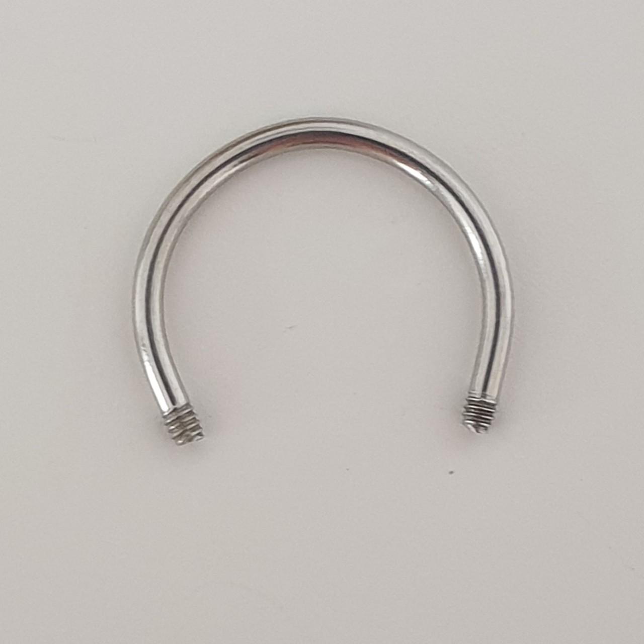 16g 1.2mm septum piercing body mod horseshoe hoop... - Depop