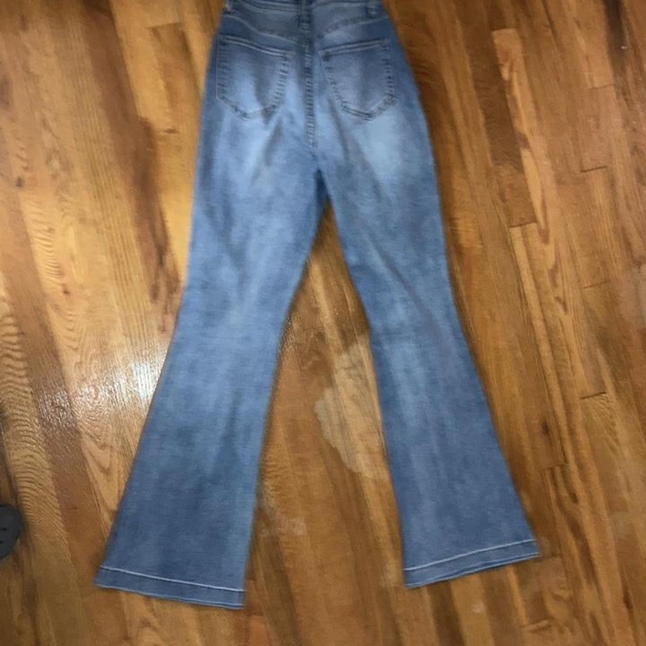 YMI High rise button up flare jeans size 9 (29) - Depop