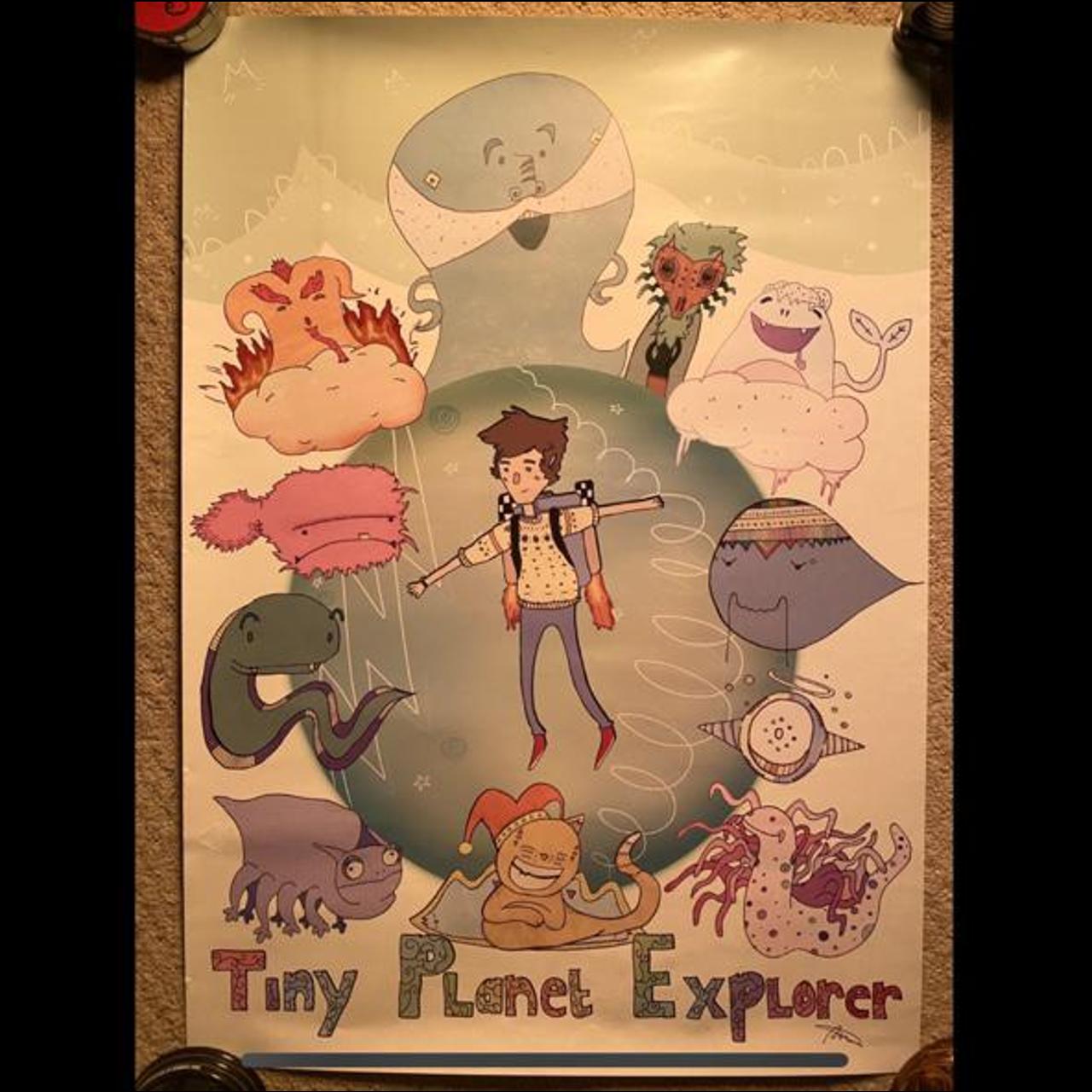 Tiny Planet Explorer Kickthepj poster. In perfect... - Depop