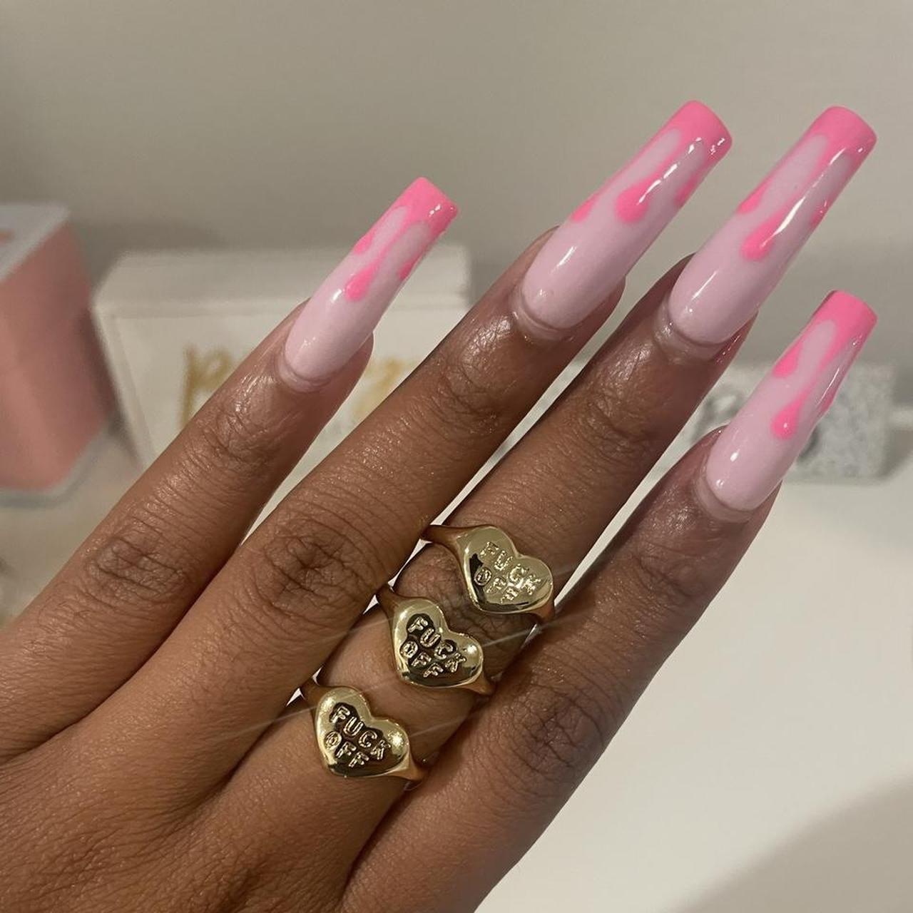 Gold f* off ring Tarnish free and nickel free Us... - Depop