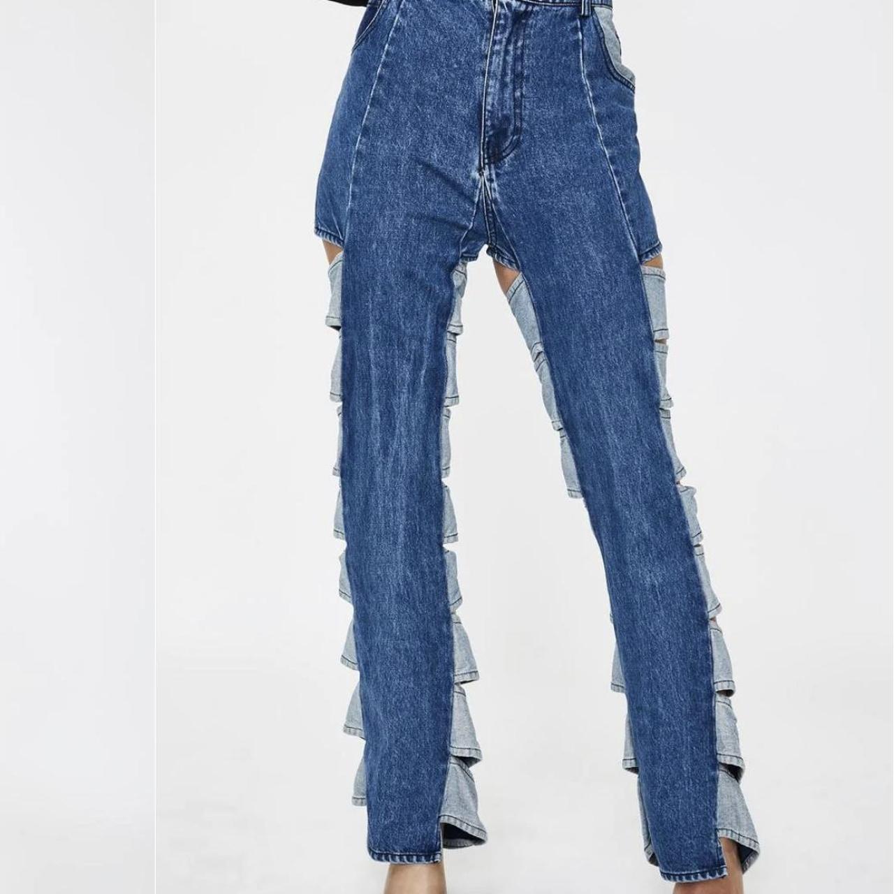 THE KRIPT High Rise Slashed Jeans Always stay lookin... - Depop