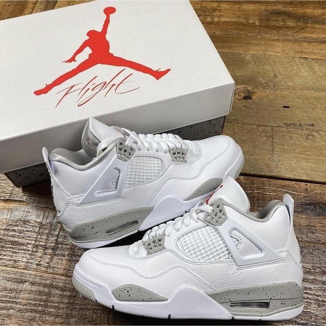 Jordan 4 (White Oreo) All sizes available Dm with... - Depop