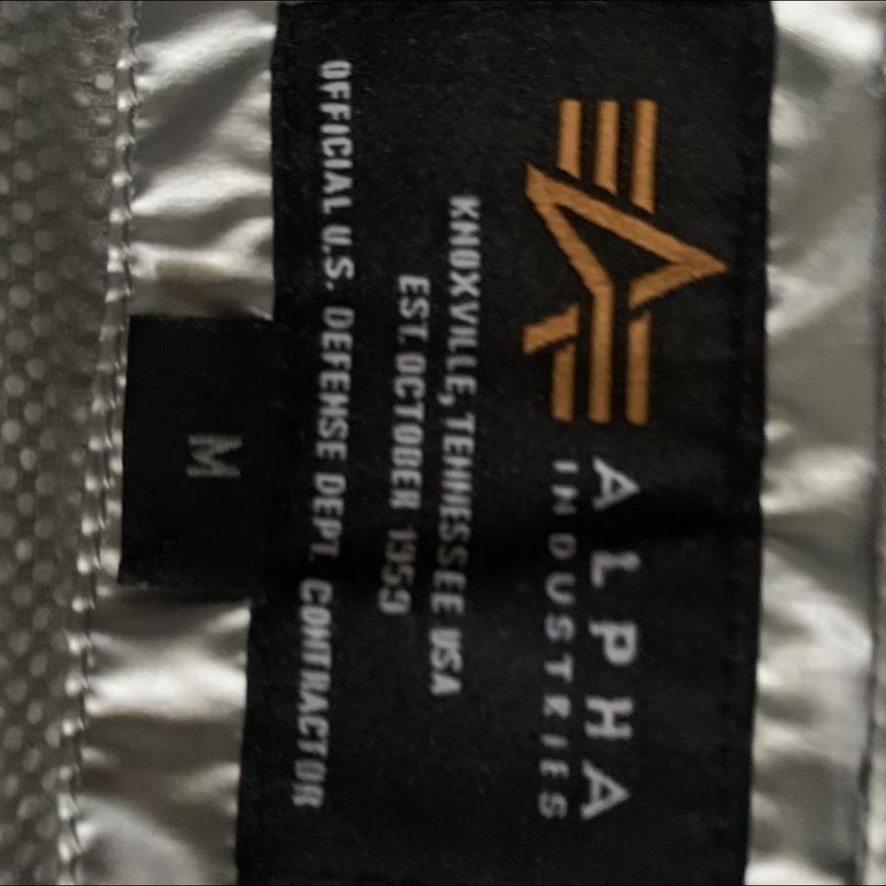 Silver NASA jacket Alpha Industries MA-1 LW NASA... - Depop