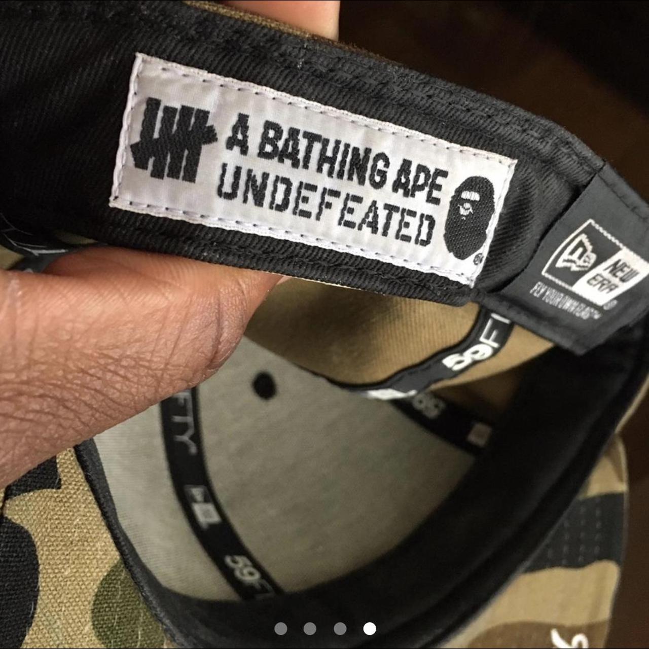 Bape x Undefeated OG collaboration New Era fitted... - Depop