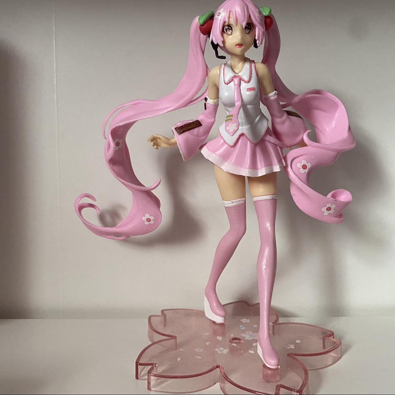 Sakura hatsune miku anime figure girl doll Open to... - Depop