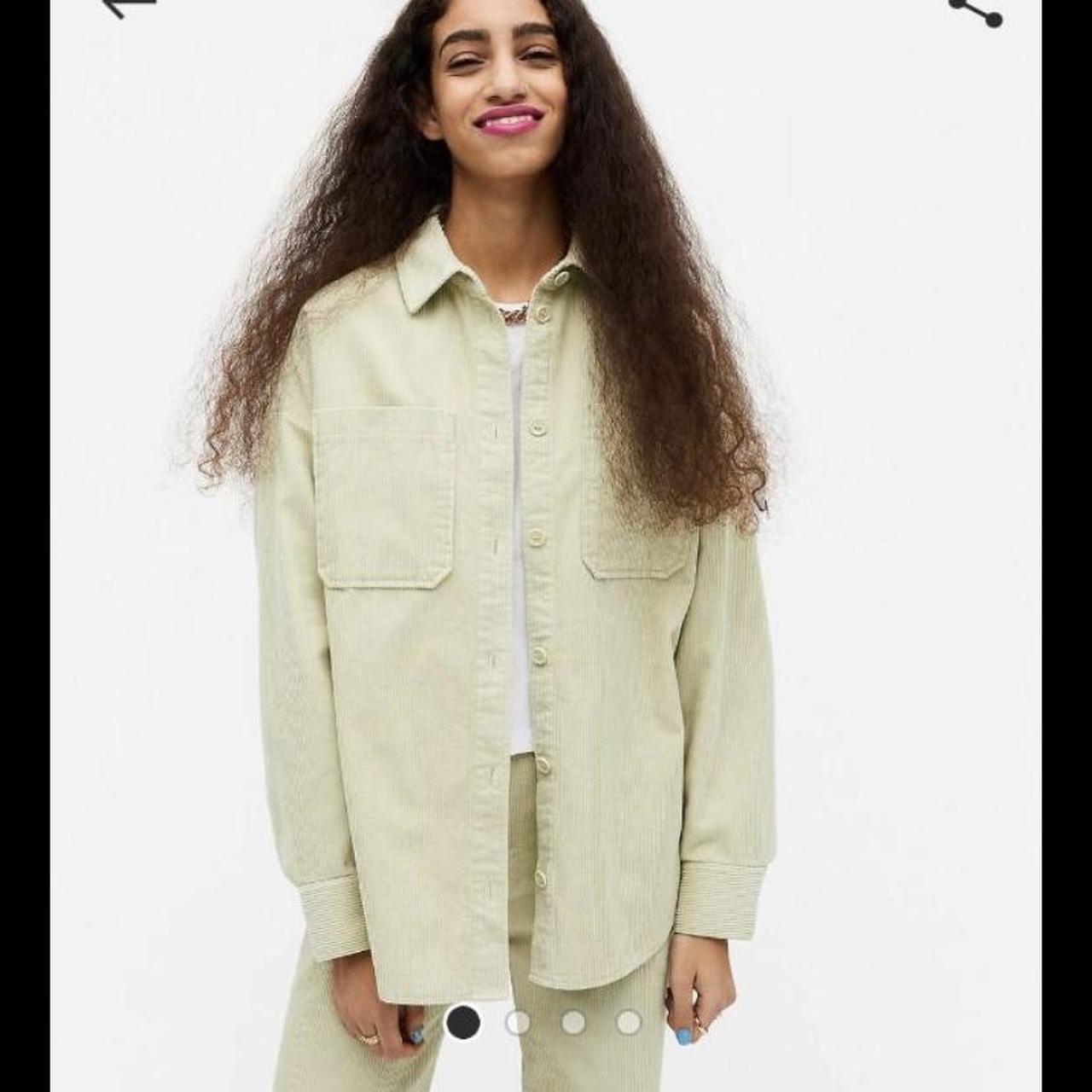Monki Women's Green Shirt | Depop