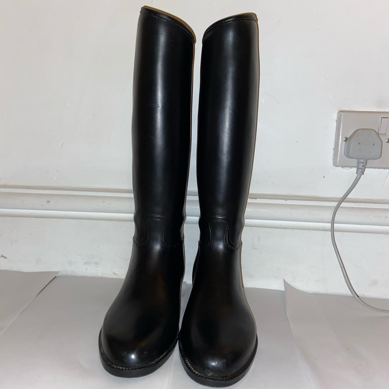 Harry Hall Long Black Ridding Boots - Size 3 -... - Depop