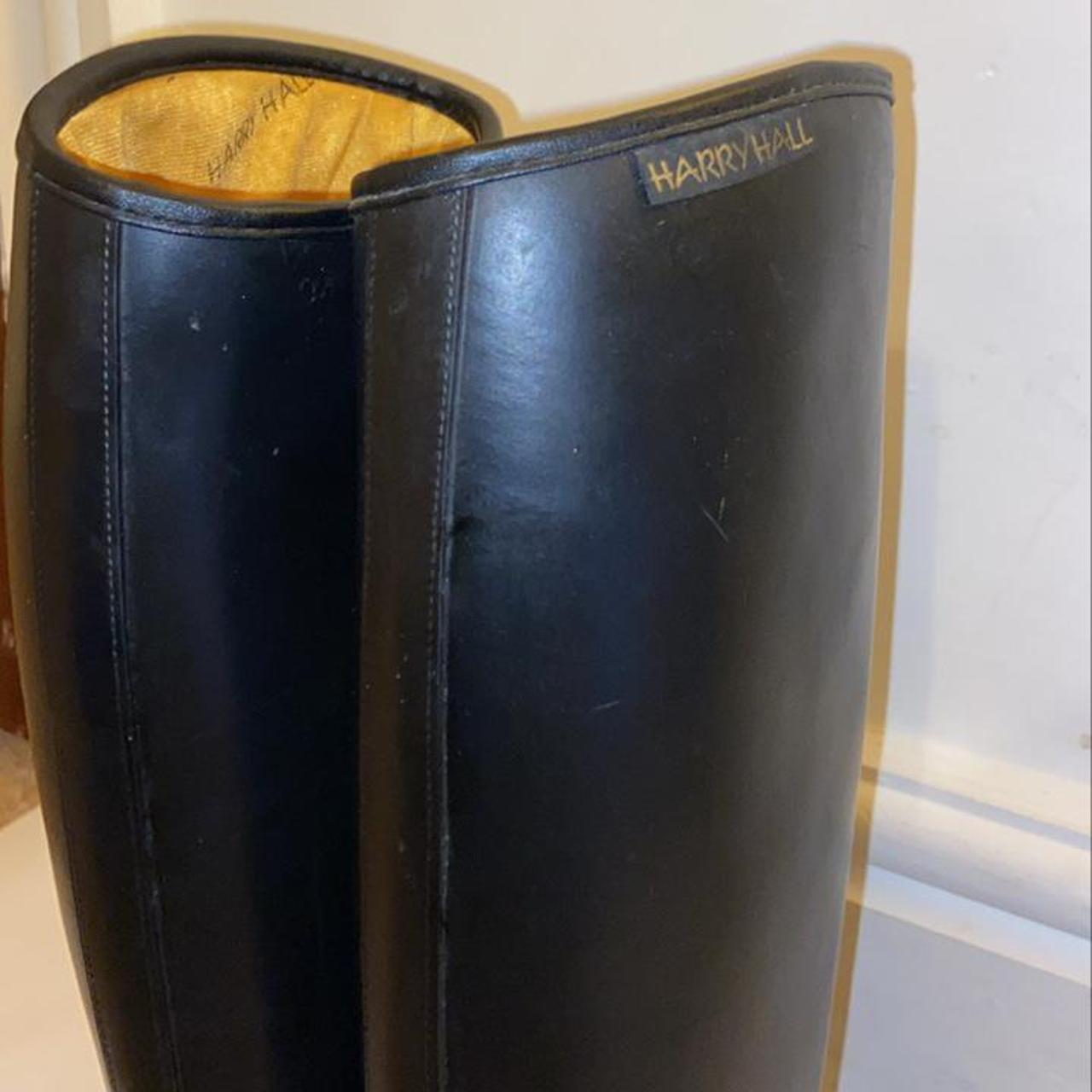 Harry Hall Long Black Ridding Boots - Size 3 -... - Depop