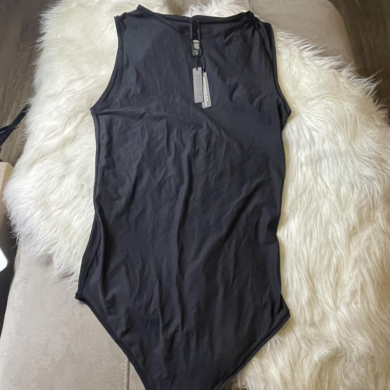 Skims Jelly Sheer Crewneck Thong Bodysuit Depop