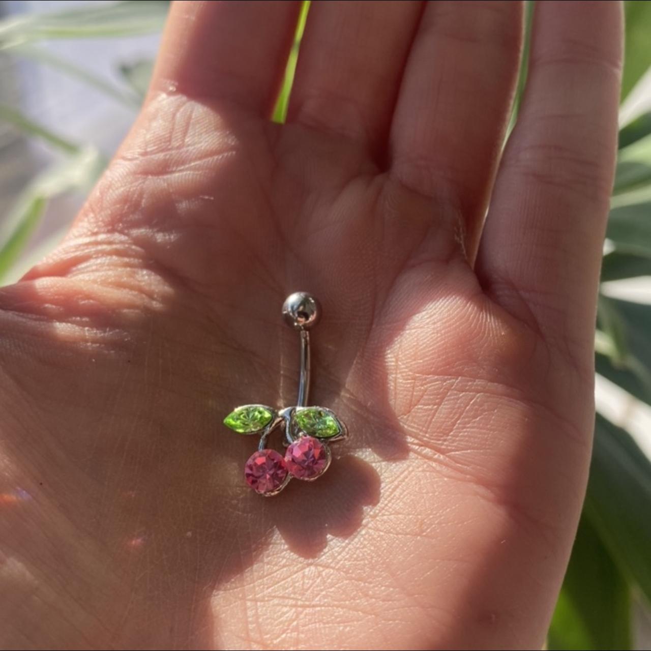 CELOSIA Pink Pacha cherry belly bar - Depop