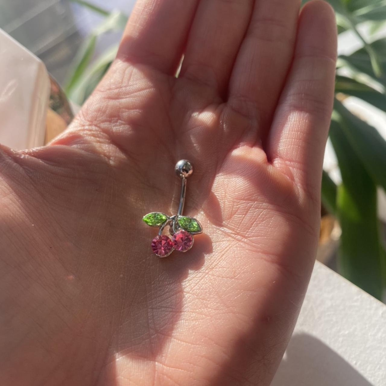 CELOSIA Pink Pacha cherry belly bar - Depop