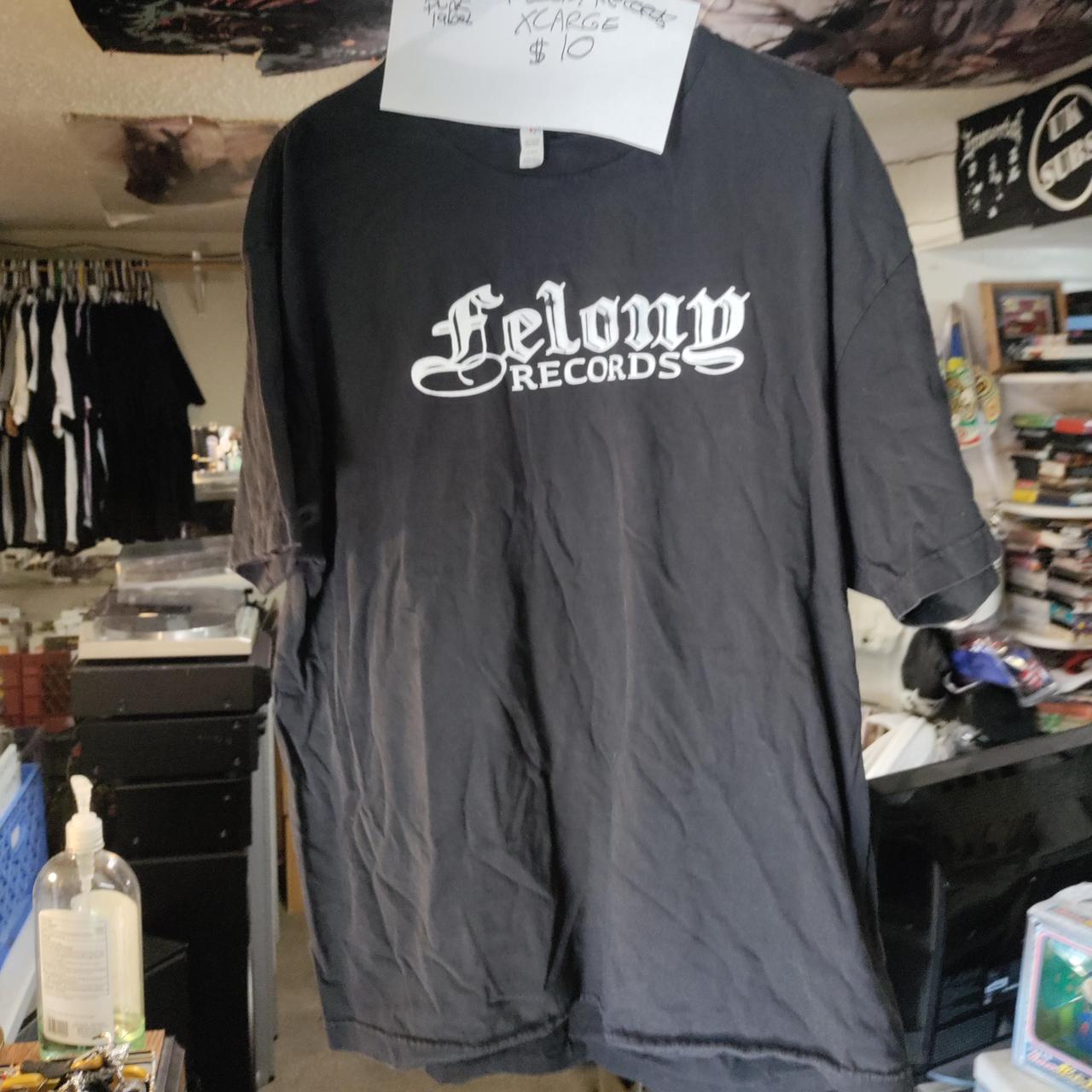 Felony Records Hermosa Beach punk label Tshirt.... - Depop