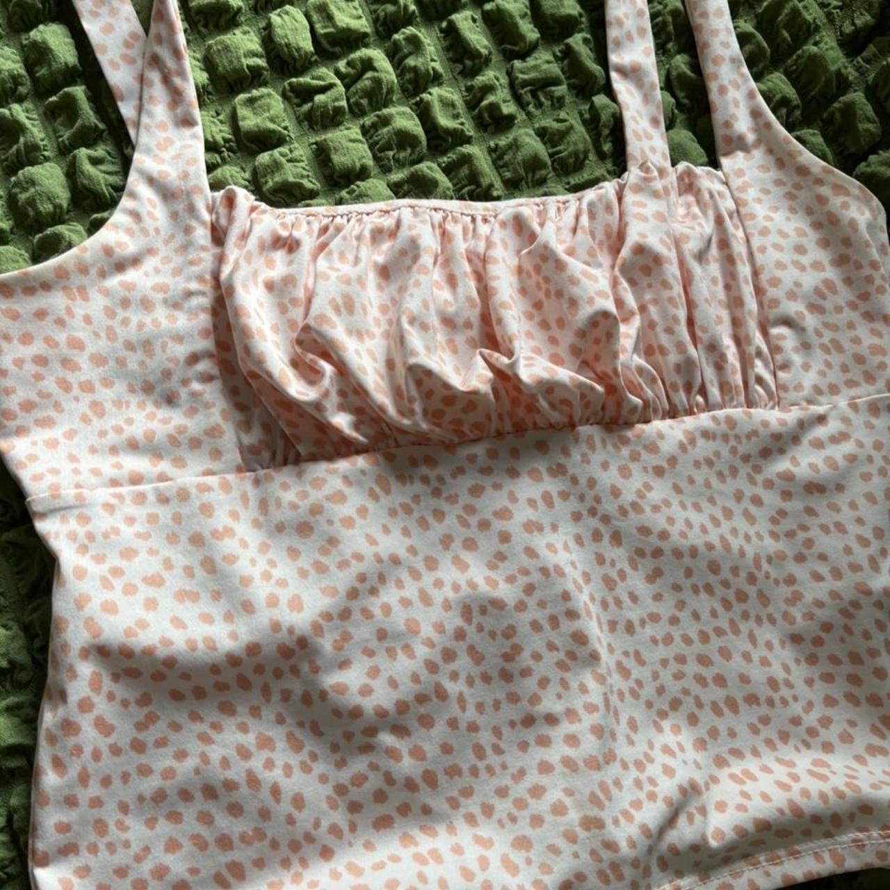 Light pink spotted mini tank - I’ve worn this in... - Depop