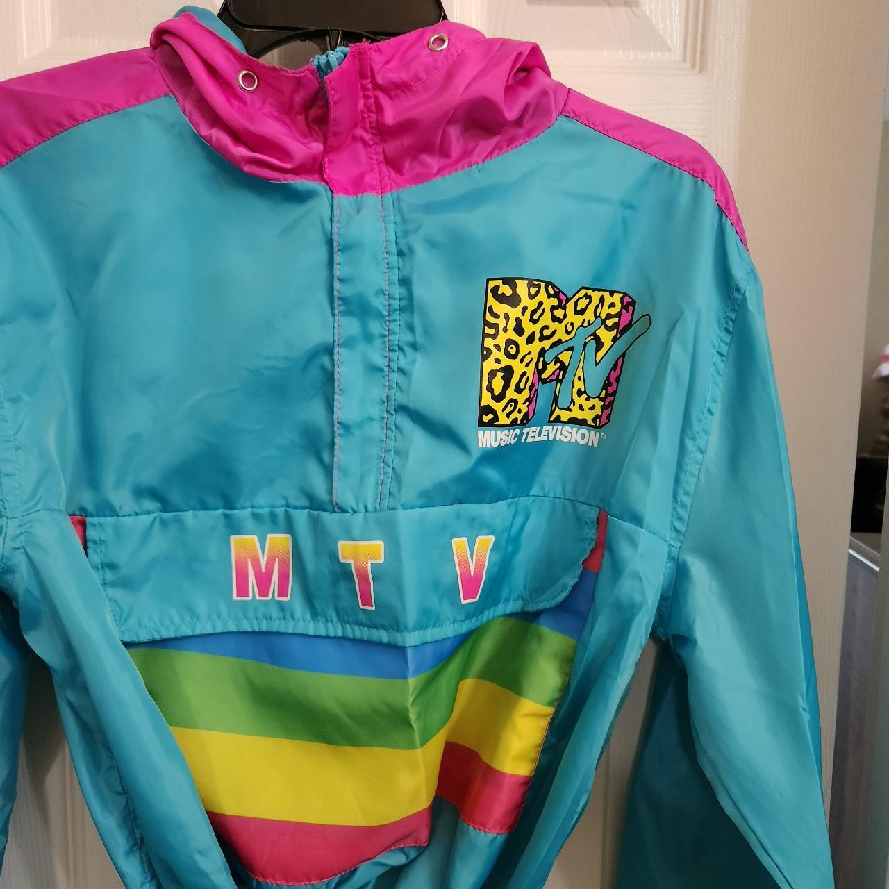 Retro MTV jacket. Cute retro size large MTV... - Depop