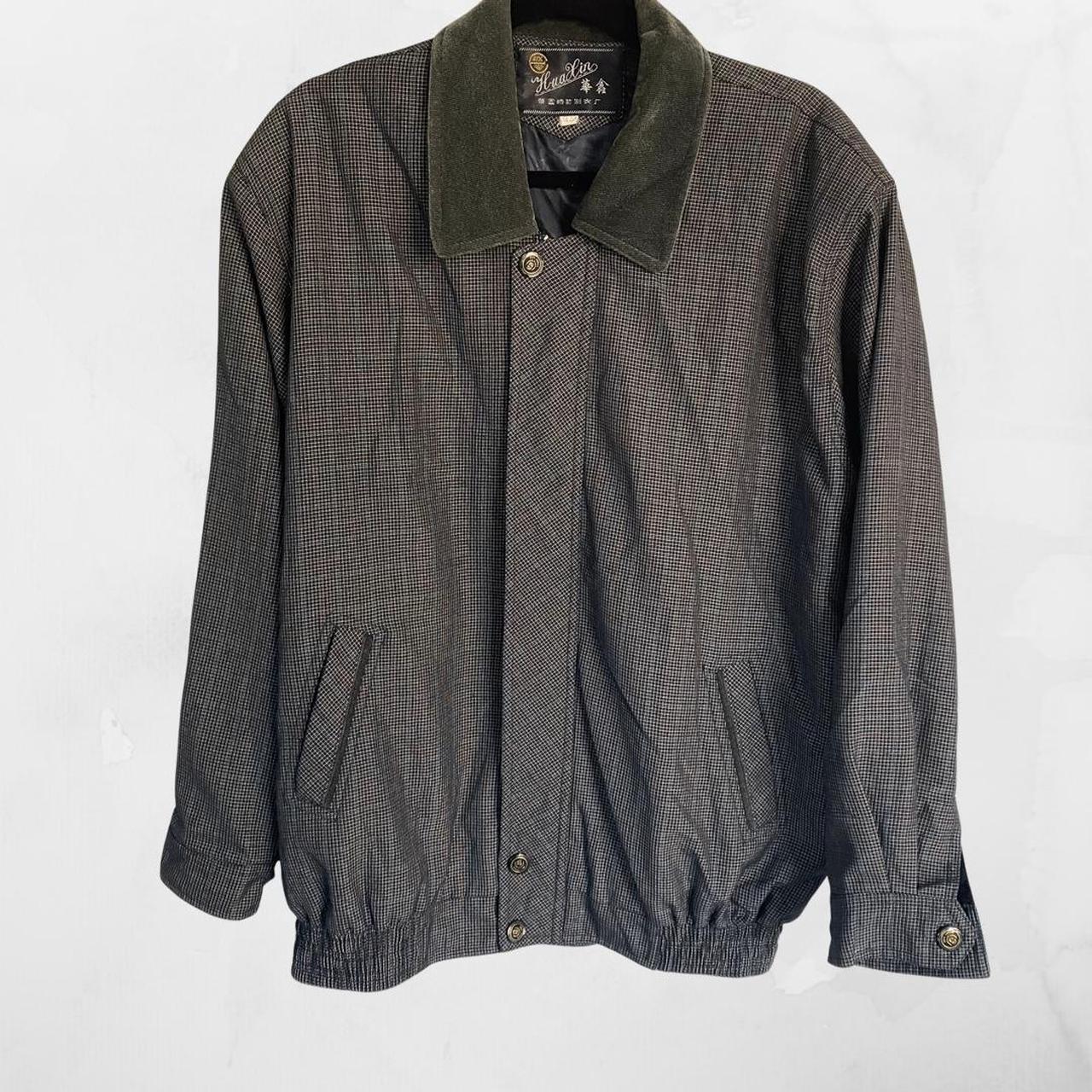 Vintage 90s Dad Jacket featuring a contrasting... - Depop