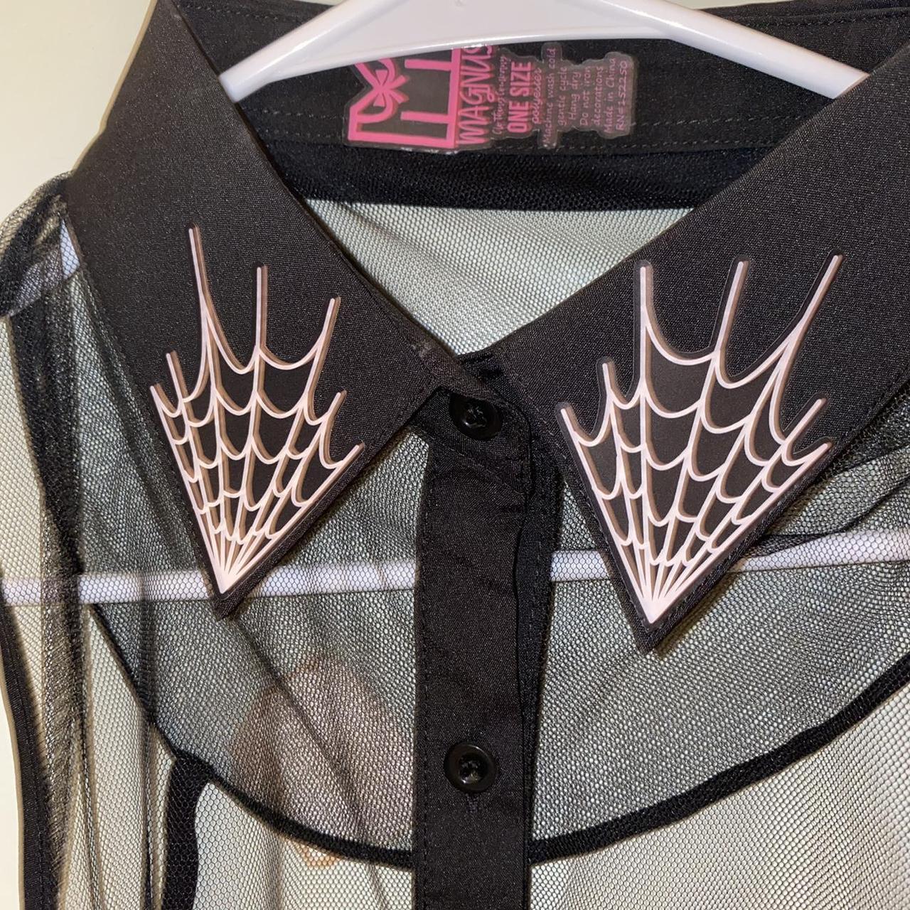 Magnus spiderweb collar Never worn Collar goes under... - Depop