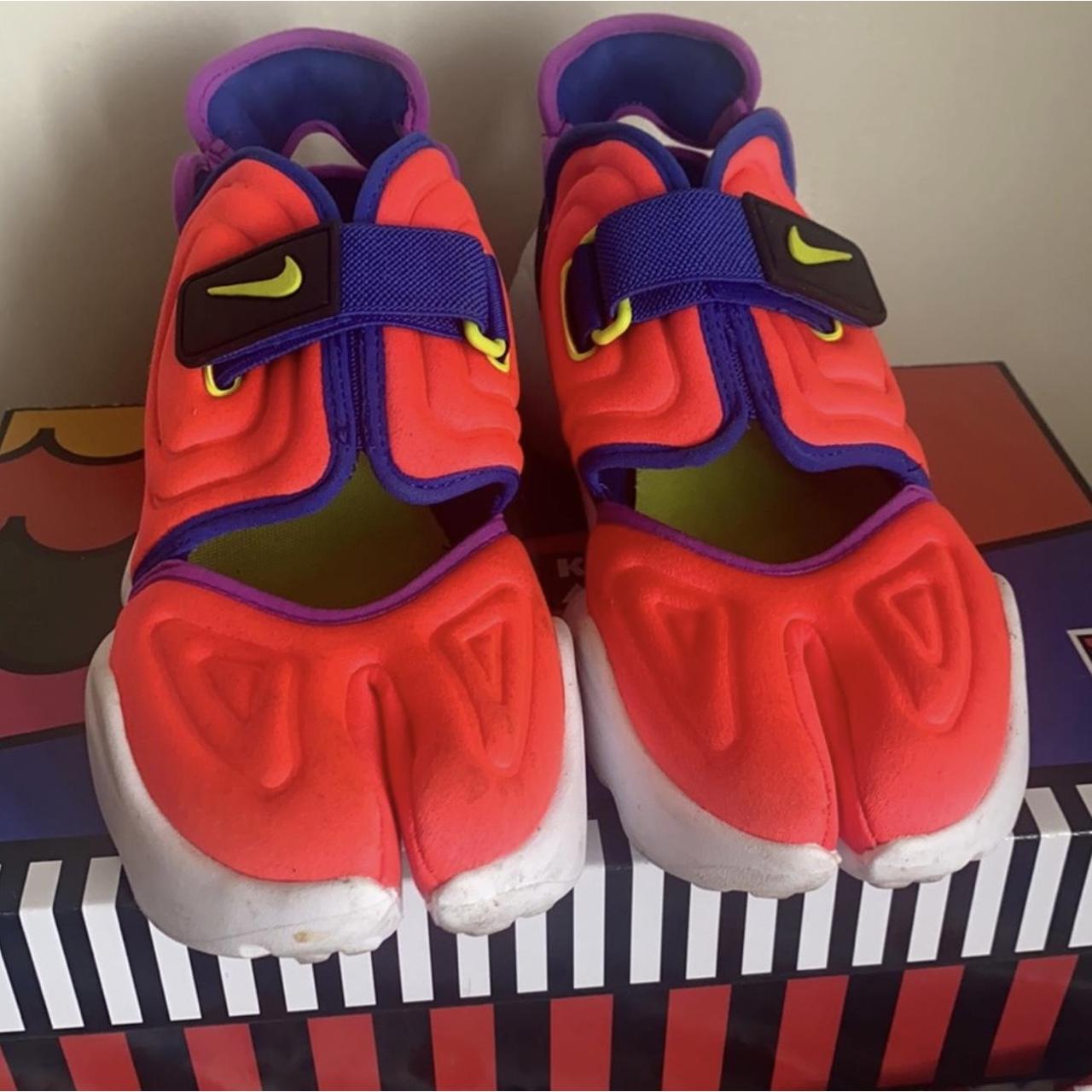 Nike Women's Orange and Purple Trainers | Depop
