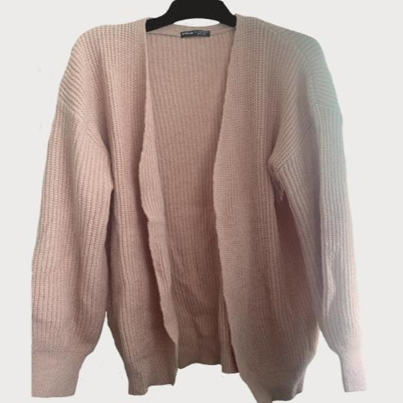 Soft pink cardigan with balloon arms. Perfect for... - Depop