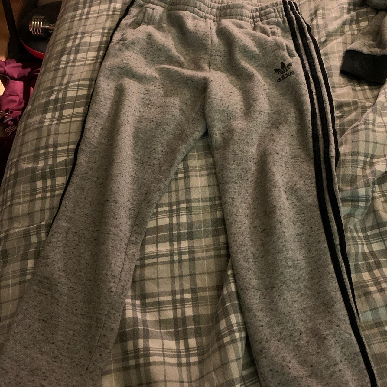 Grey Adidas tracksuit, excellent condition hardly... - Depop