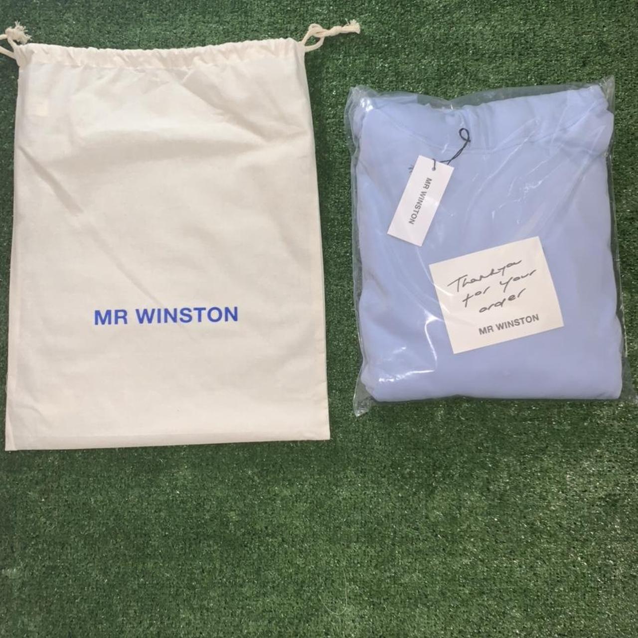 Brand new Mr Winston powder puff blue hoodie. Size... - Depop