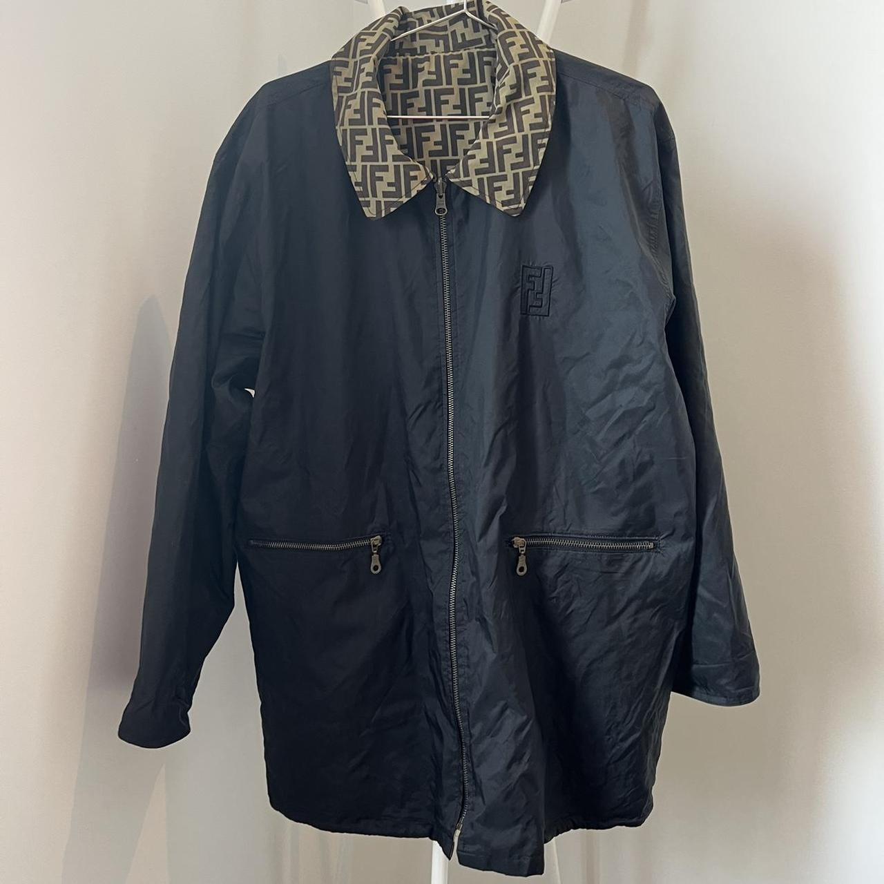 Fendi vintage monogram reversible jacket Oversized... - Depop
