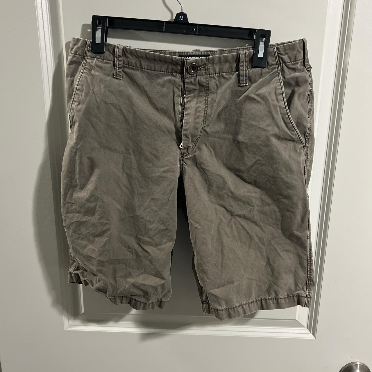 Express grey mens shorts size 30 5 inch inseam - Depop