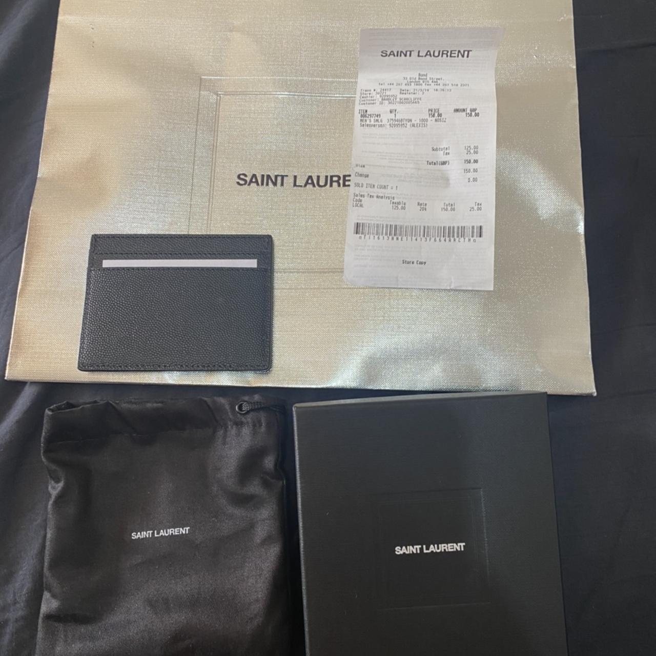 BRAND NEW Saint Laurent YSL card holder with... - Depop