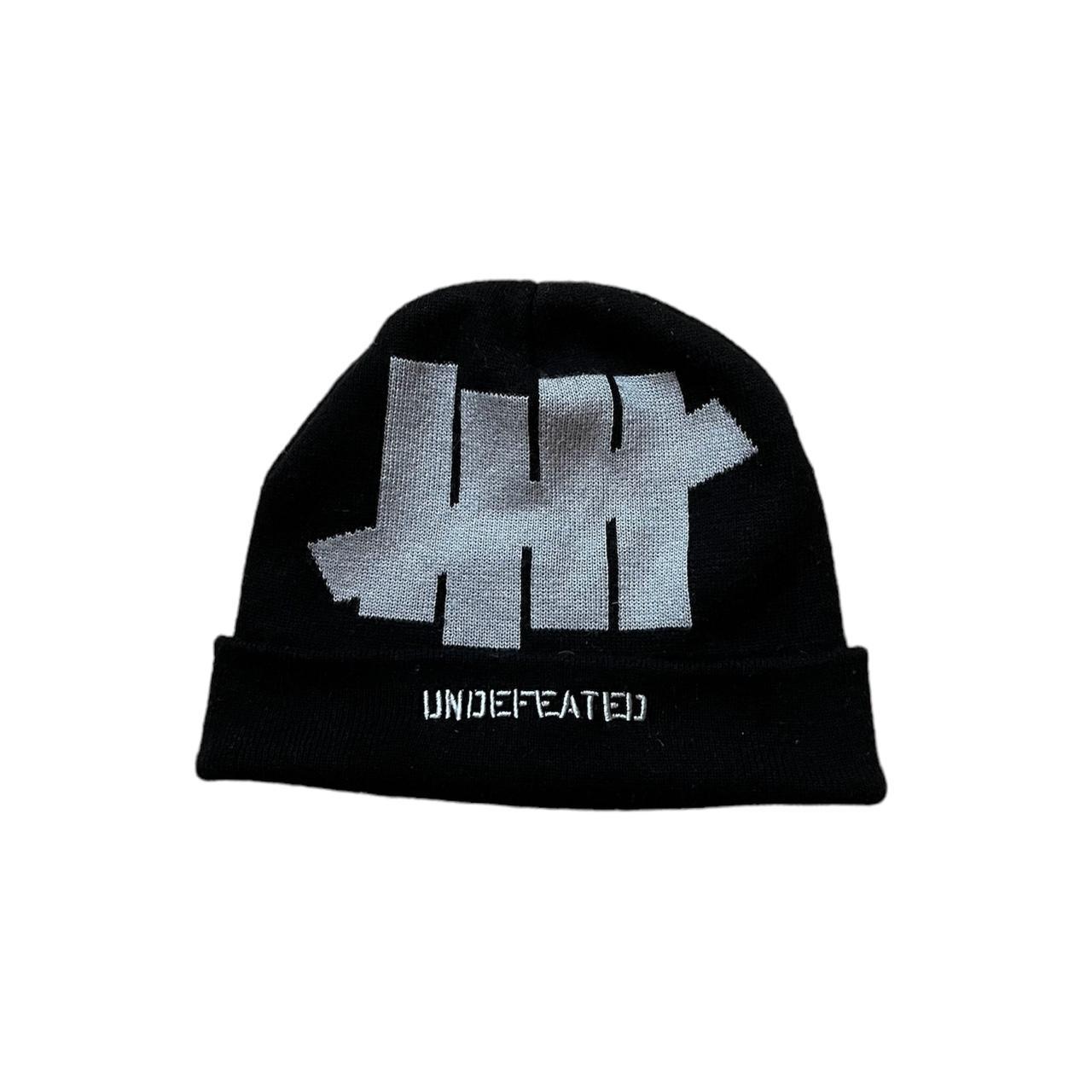 Black Undefeated Beanie #Undefeated - Depop