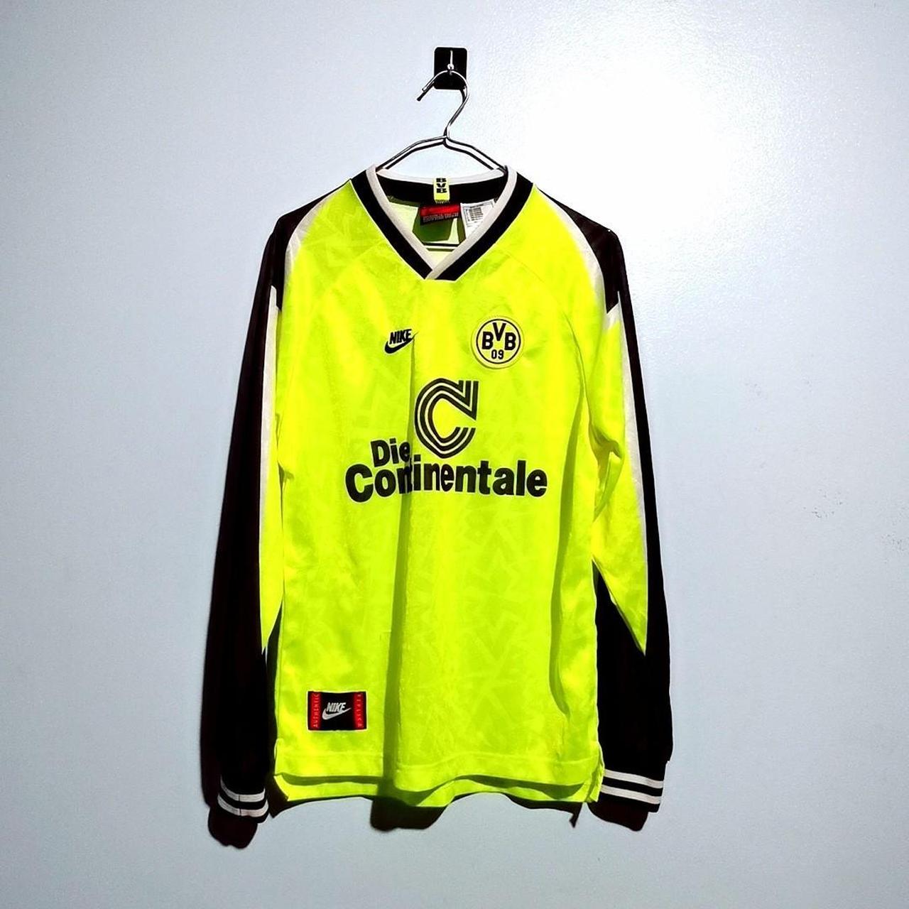 BVB Borussia dortmund Germany 1995 1996 Home Shirt... | Depop