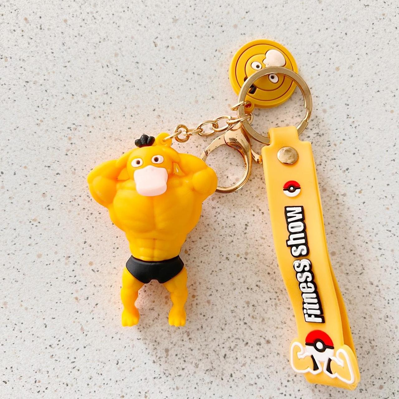 Pokemon Muscle Psyduck Keyring Keychain Pendant Bag... - Depop