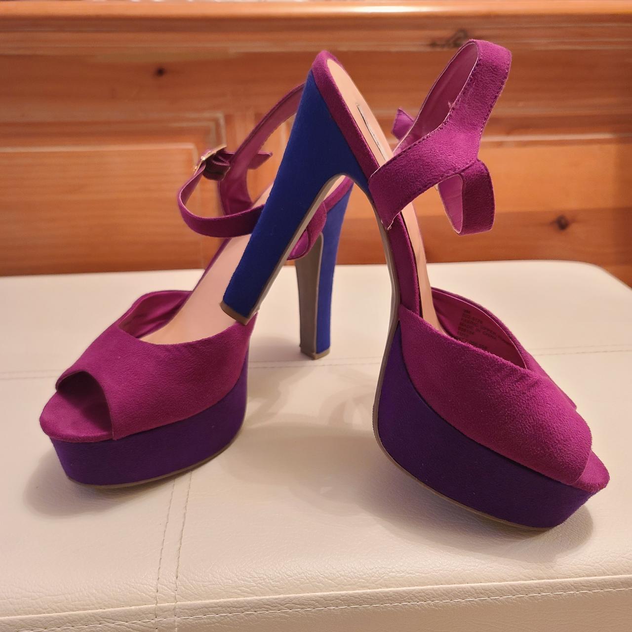 Color Block Heels Worn twice, size 9 - Depop