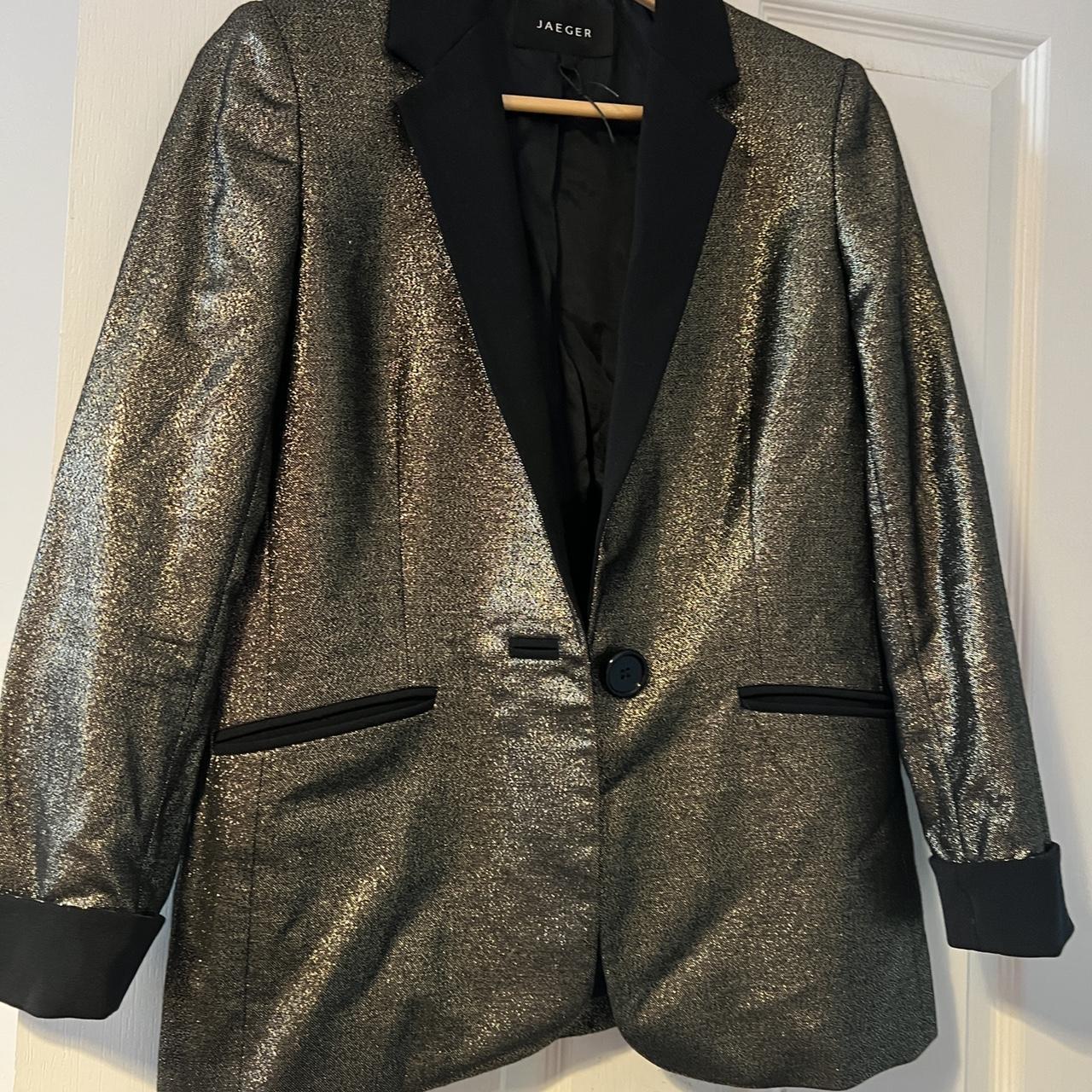 Jaeger Women's Gold Jacket | Depop