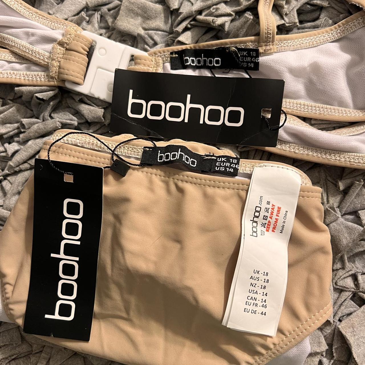 Boohoo Women's Cream and Tan Bikinis-and-tankini-sets | Depop