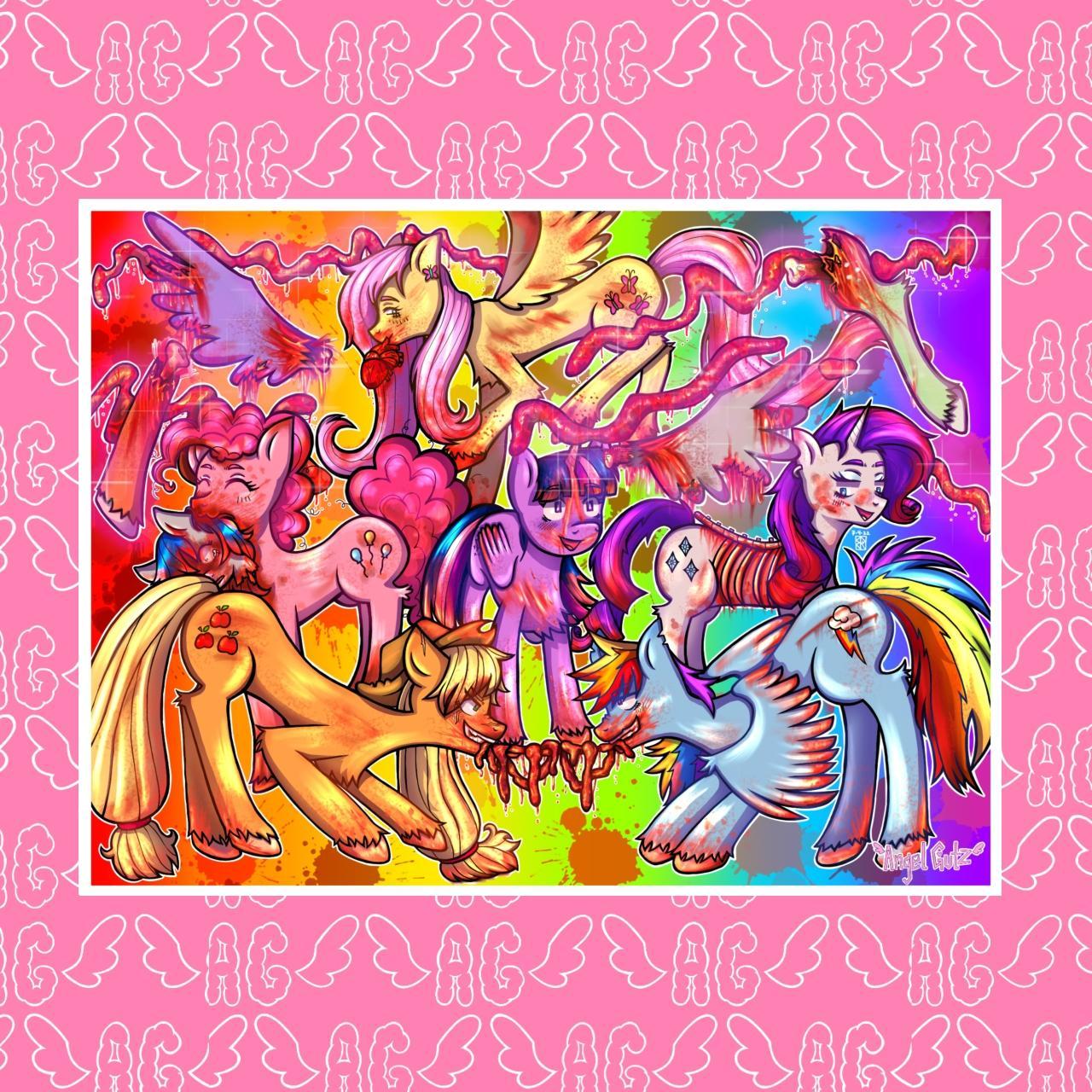 Pony Gore - Mane Six Art Prints 💕Depop Payment... - Depop