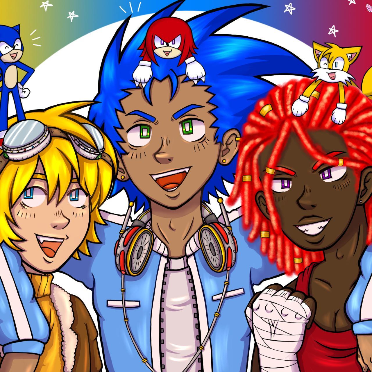 Team Sonic as Humans Art Prints 💕Depop Payment... - Depop