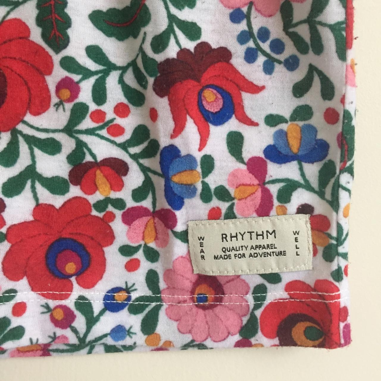 Rhythm floral T-shirt dress. Size 8. Beautiful... - Depop