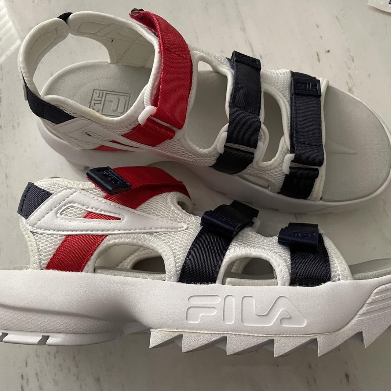 Fila Women's White Sandals | Depop