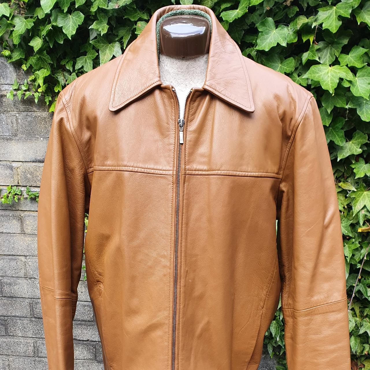 Men's Orange and Tan Jacket | Depop