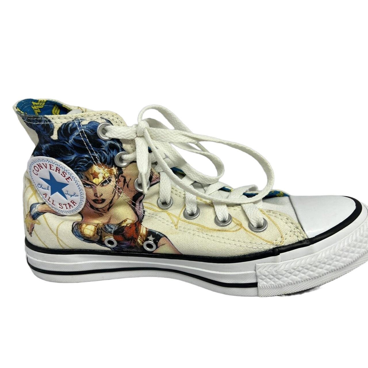 Wonder Woman Converse All Star Hi Top Wm Sz 7 Mens Depop