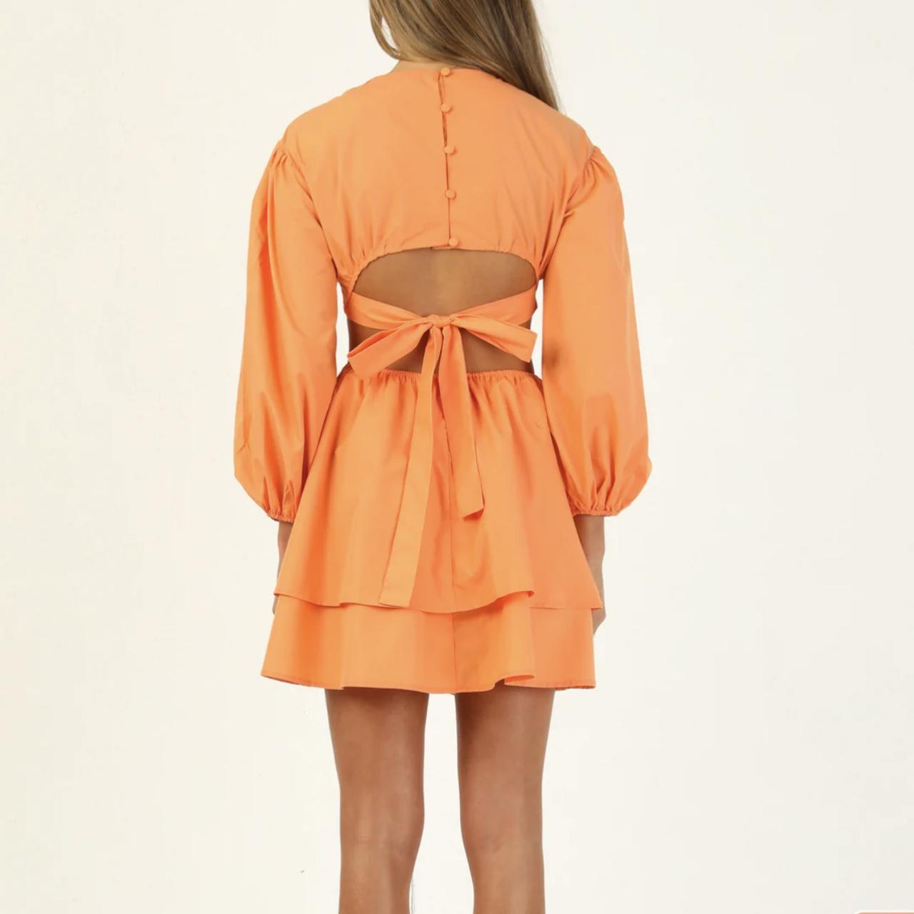 Runway scout Dempsey Orange Dress Worn once for a... - Depop