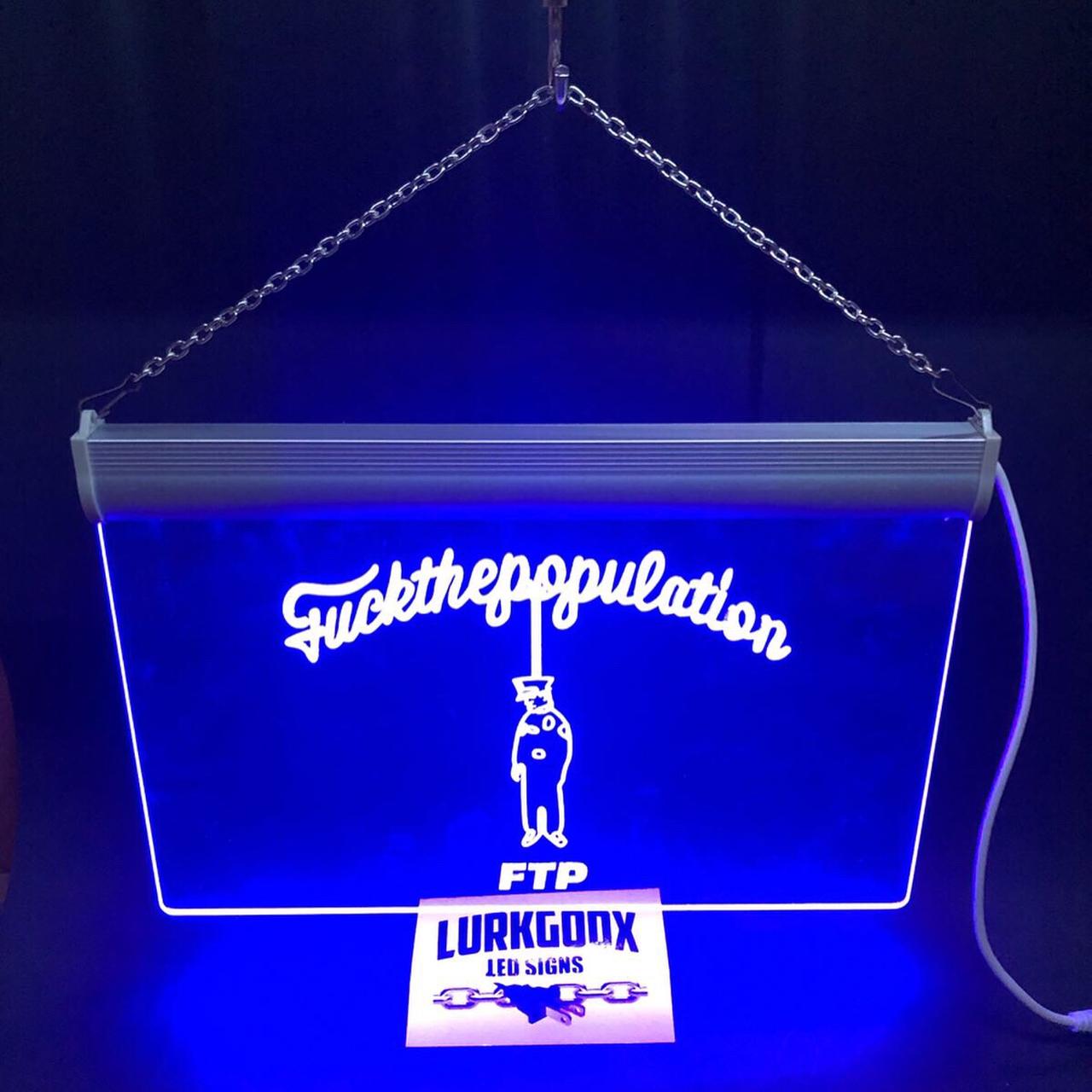 FTP LED Light Sign 👮🏻‍♂️⛓🔌 High Quality 3D Engraved... - Depop