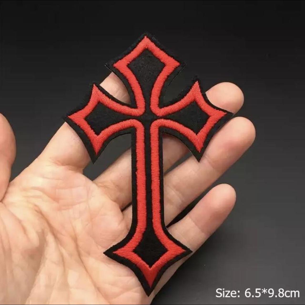 Cross Iron On Bandage Patch Apparel Sewing Fabric... - Depop