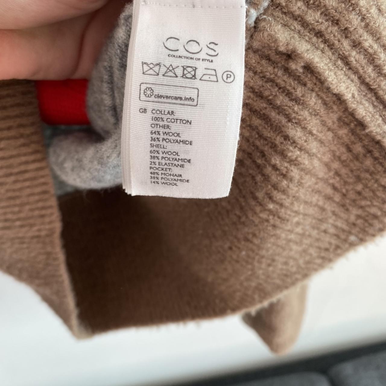 Great quality colour-block cardigan from COS. Worn... - Depop